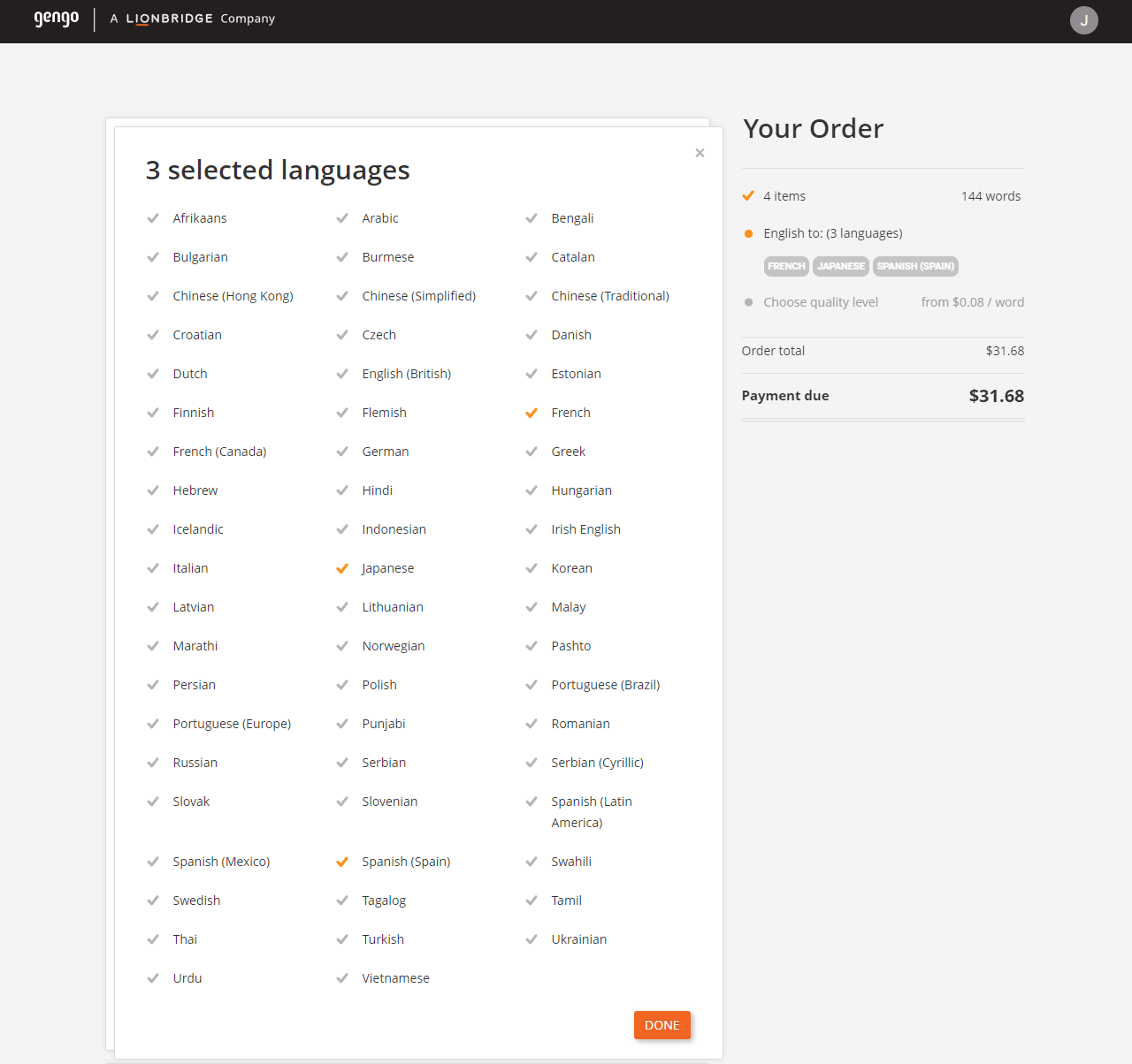 How To Use Lionbridge’s Online Translation Ordering Platform