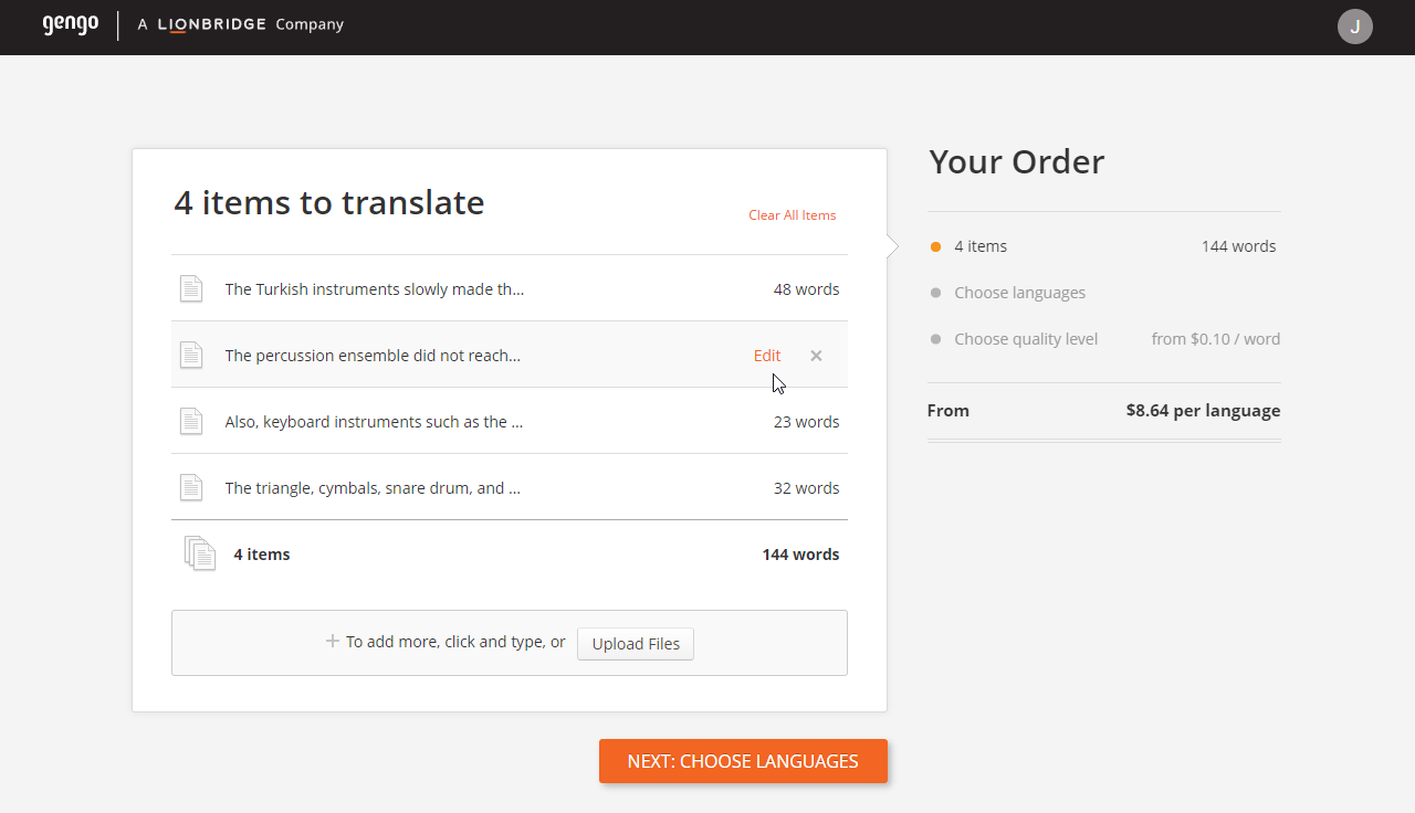How To Use Lionbridge’s Online Translation Ordering Platform