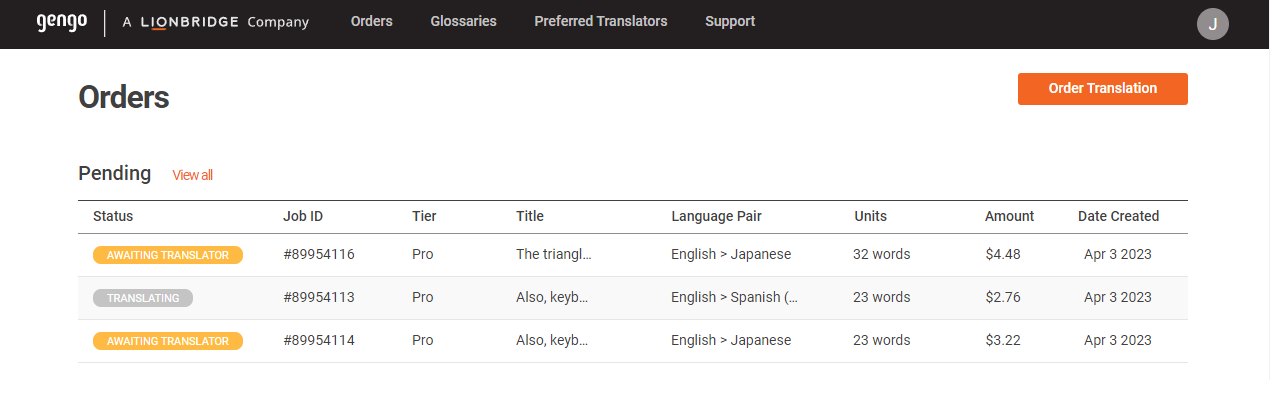 How To Use Lionbridge’s Online Translation Ordering Platform