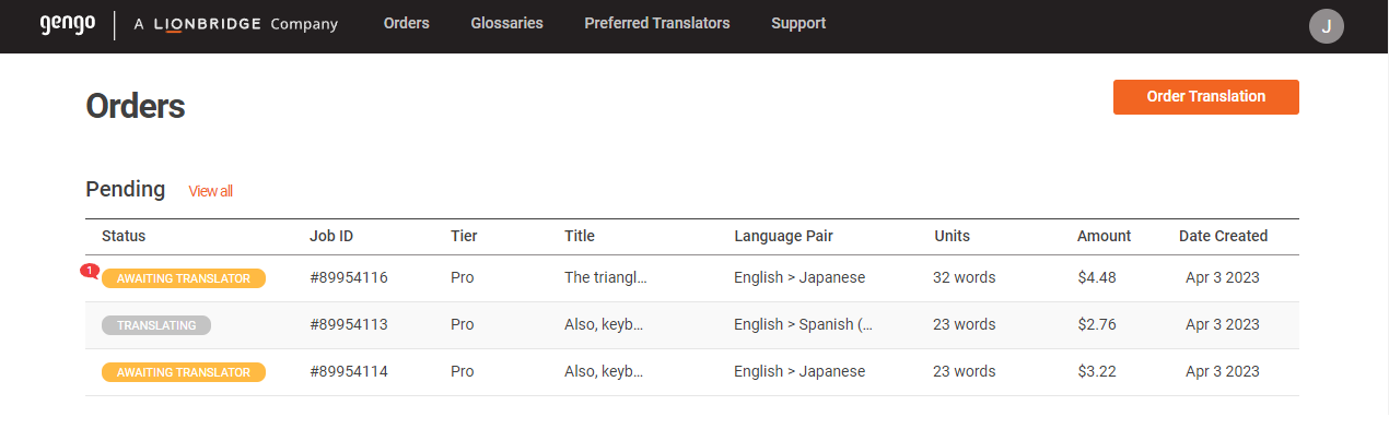 How To Use Lionbridge’s Online Translation Ordering Platform