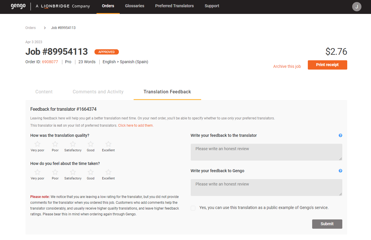How To Use Lionbridge’s Online Translation Ordering Platform